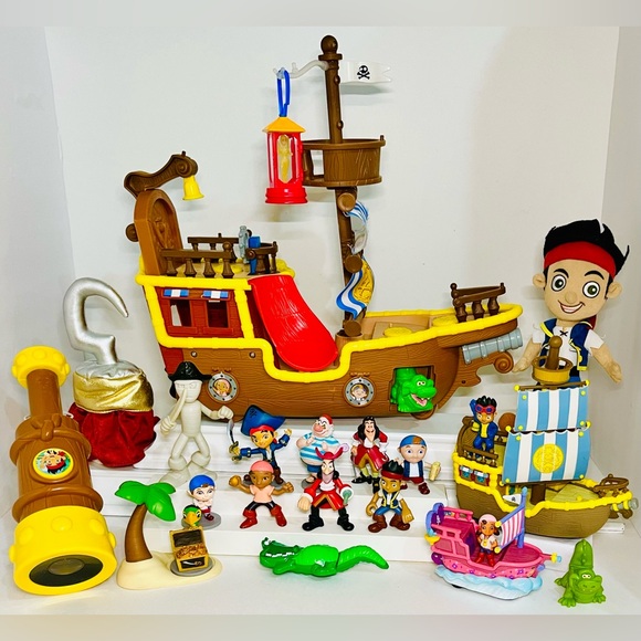 Disney | Toys | Disney Jake The Never Land Pirates Huge Toy Lot | Poshmark